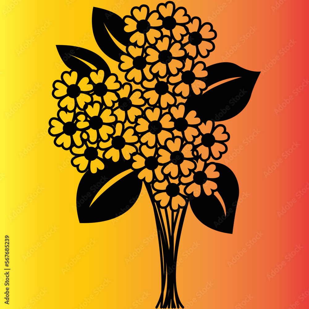 Botanical SVG, Floral svg, leaves SVG, Flower Svg, Flower Bundle Svg ...