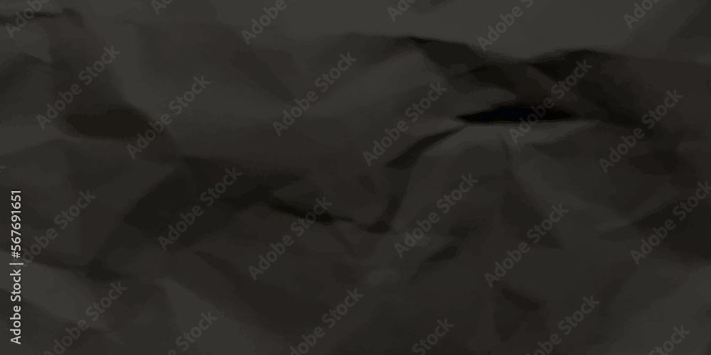 Black creased crumpled paper texture can be use as background. folded ...