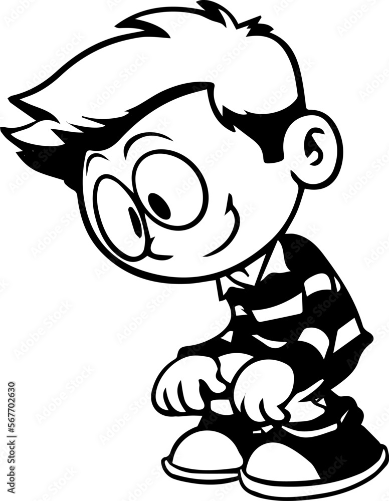 Sad Boy Logo Tmplates. Stock Vector | Adobe Stock