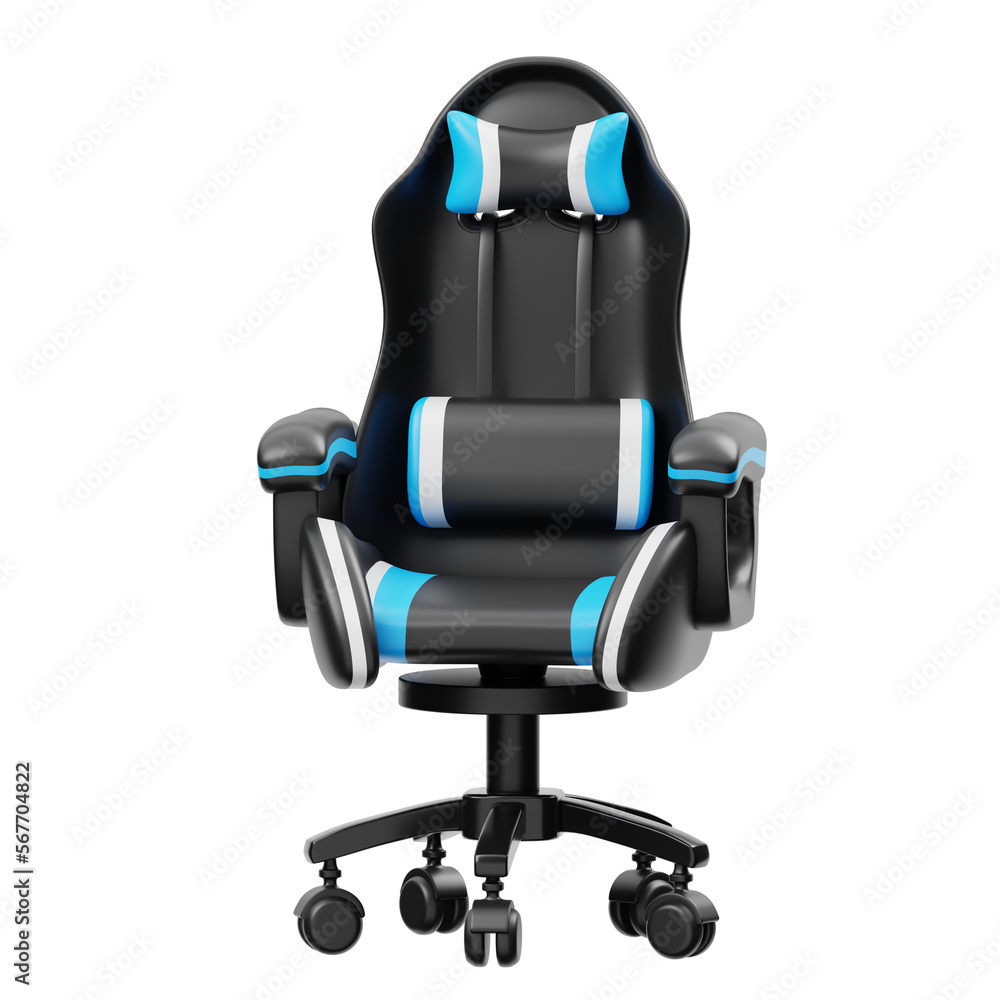 3D Gaming Chair Icon Bedroom Furniture Gaming Setup Entertainment Video ...