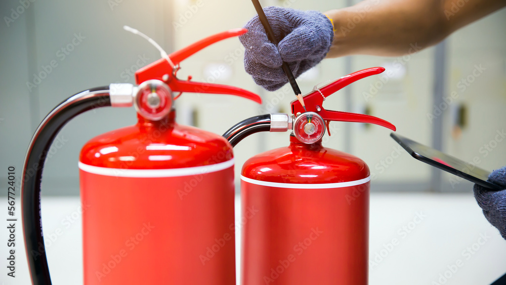 Fire extinguisher has fire safety engineering services checking in the ...