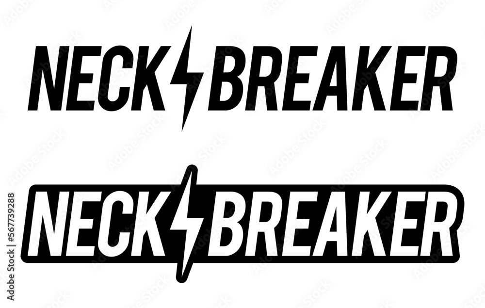 NECK BREAKER Car Sticker, Decal, Vinyl, Label, JDM Japanese Letters ...
