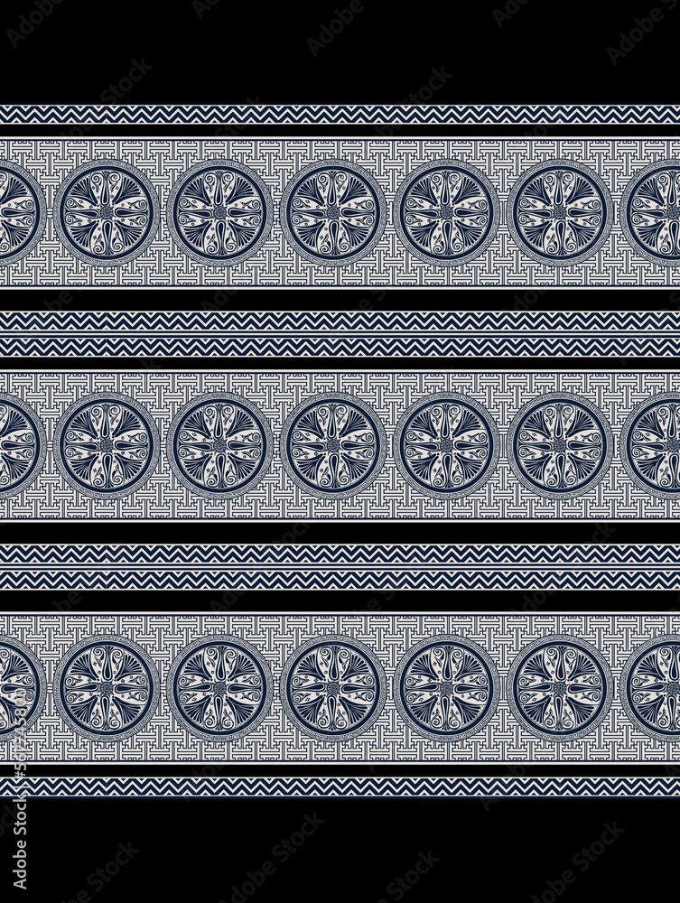 Traditional Asian ornamental border design Stock Illustration | Adobe Stock