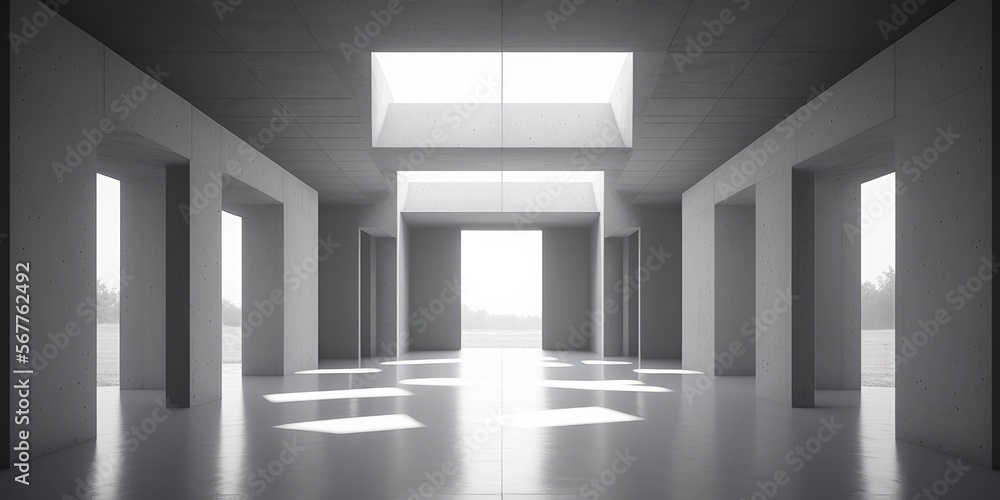 A modern and minimalist space that combines form and function in unique ...