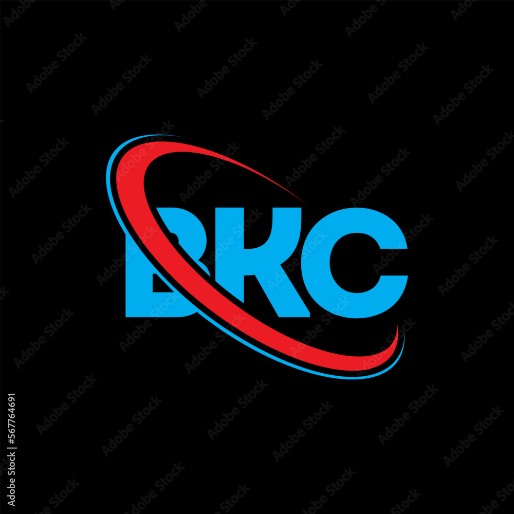 BKC logo. BKC letter. BKC letter logo design. Initials BKC logo linked ...