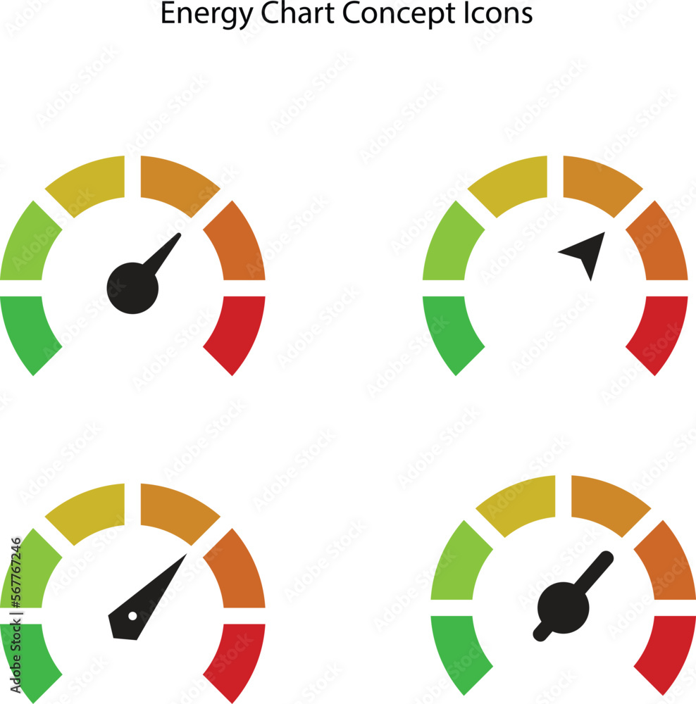 Energy chart for concept design. vector illustration. Chart concept ...