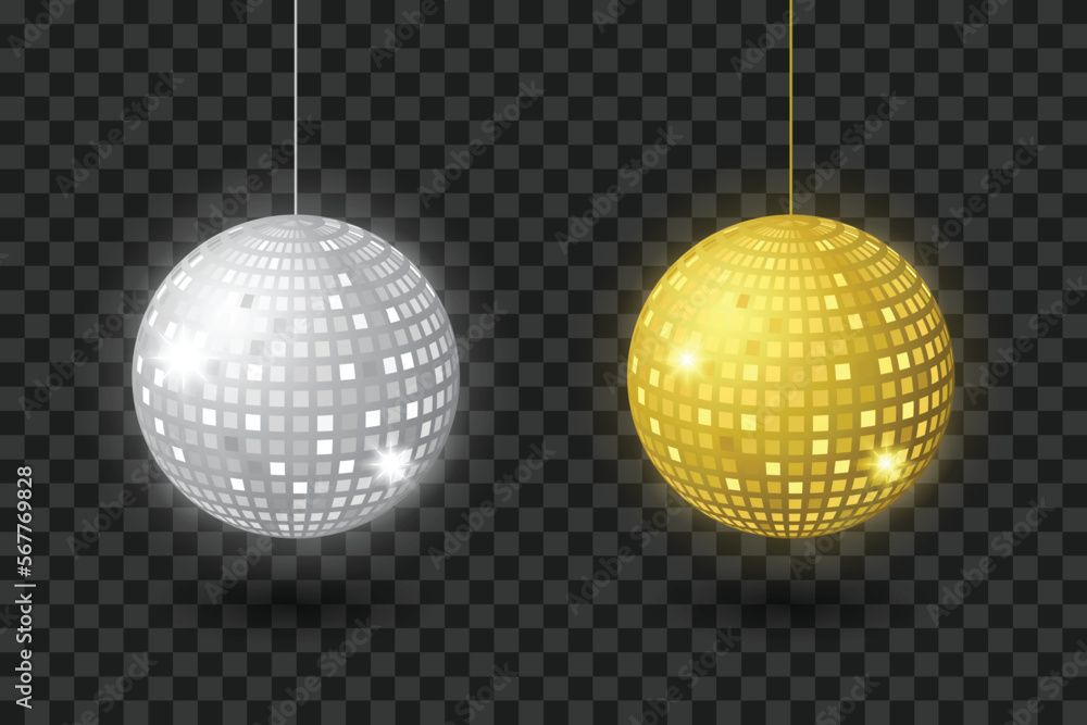 Gold Disco Ball Vector
