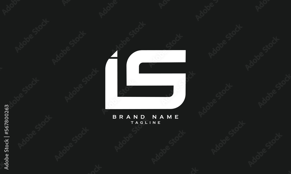ILSC, ICS, ILS, LIS, ILC, Abstract initial monogram letter alphabet ...