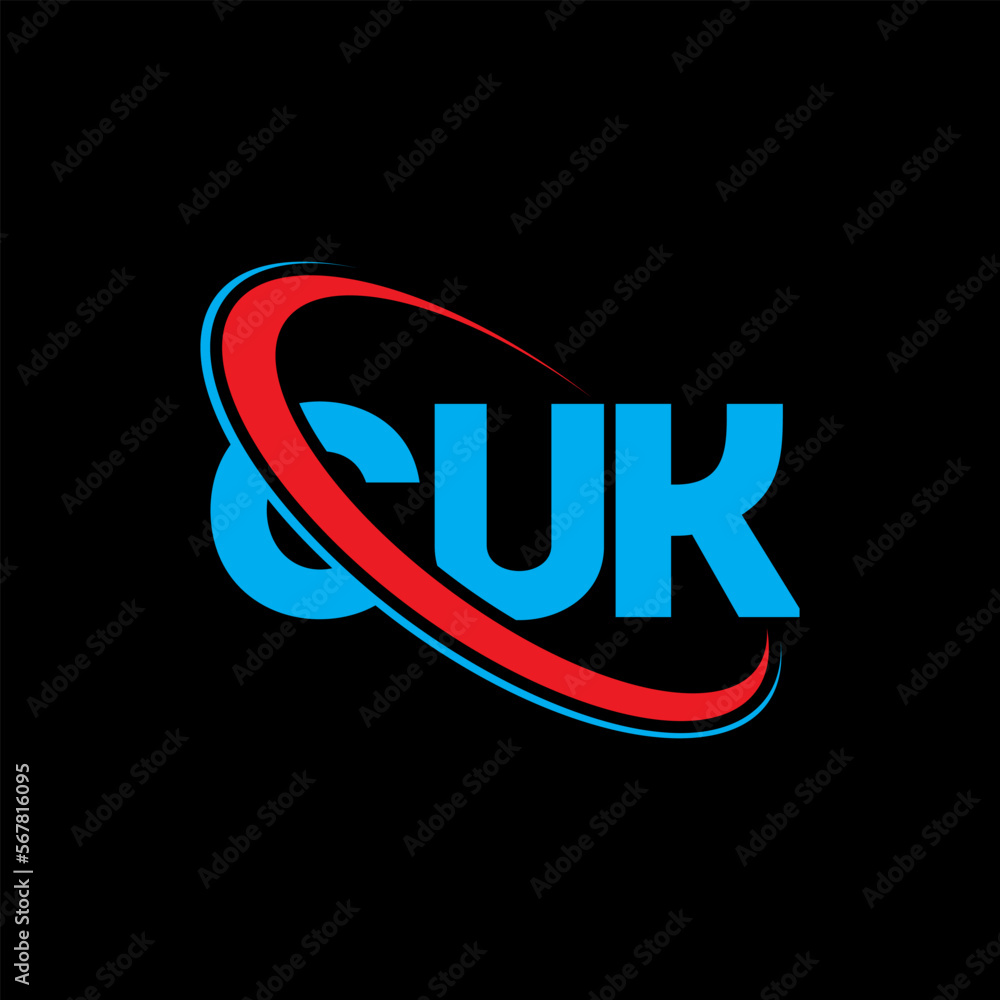 Vetor do Stock: CUK logo. CUK letter. CUK letter logo design. Initials ...