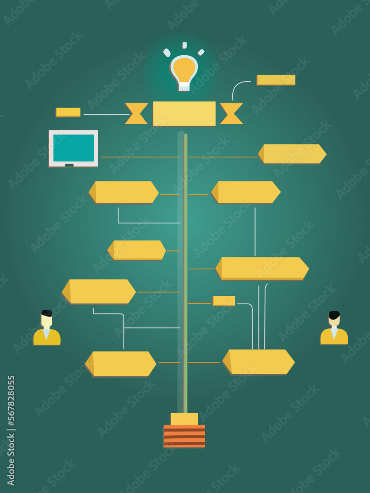 Diagram layout for presentation. Infographics to visualize the workflow ...