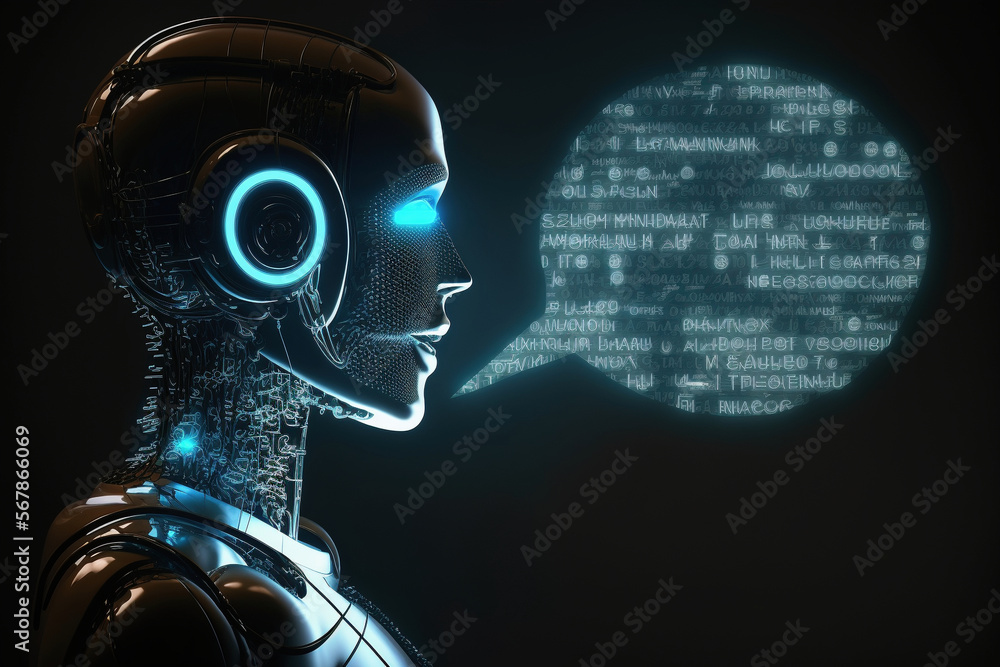 Chatbot Chat with AI, smart robot AI, artificial intelligence, command prompt something ...
