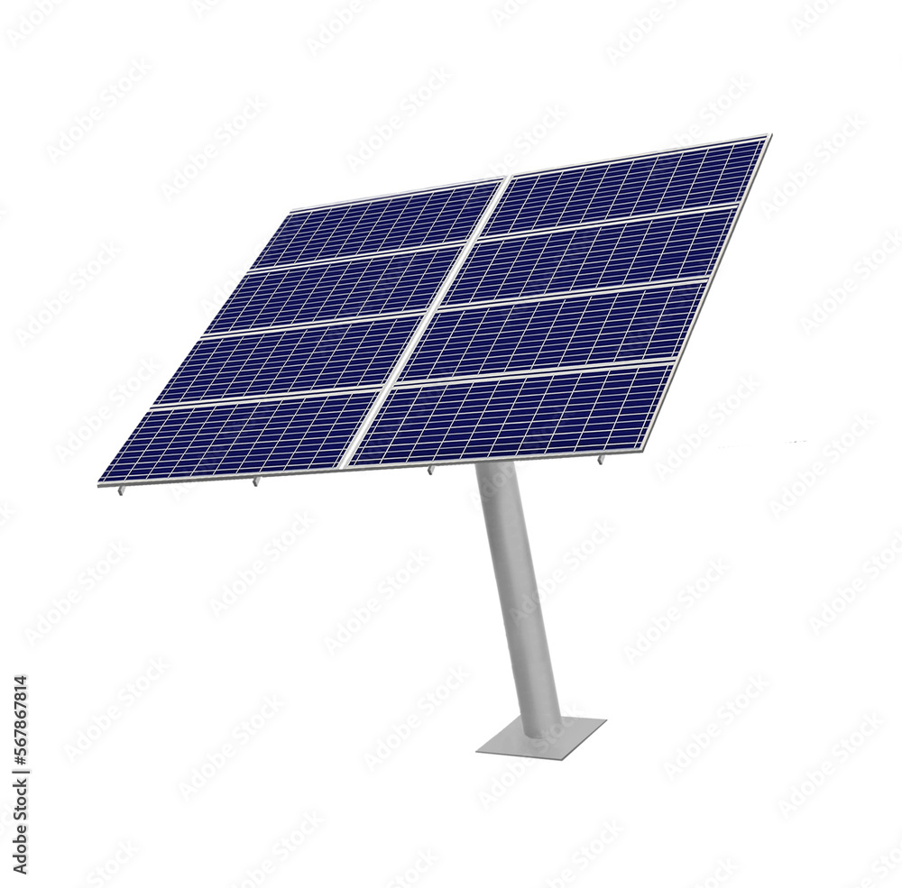 Solar panel cell isolated on layered png format background. Stock Photo ...