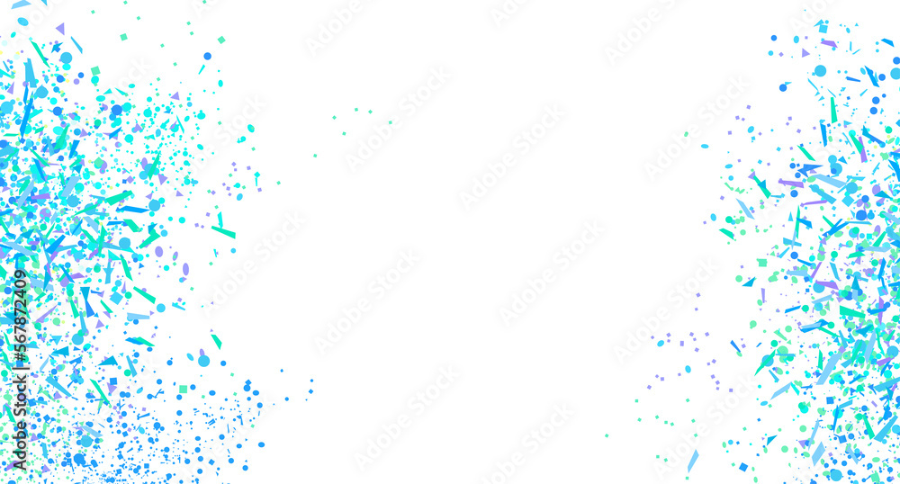 Colorful confetti on isolated white background. Texture with many ...