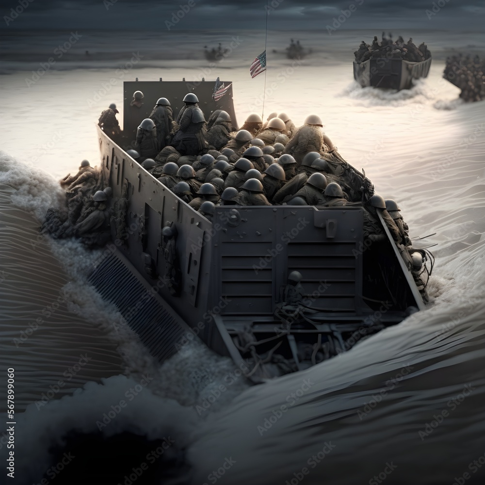 drone footage of dday omaha beach invasion world war 2 cinematic ...