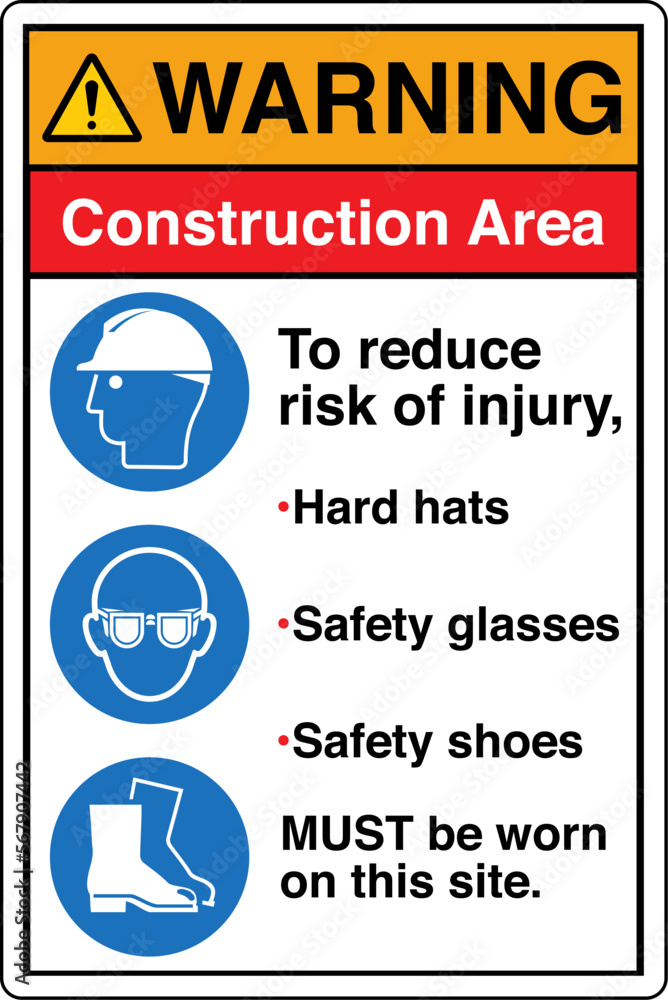 Safety Sign Marking Label Symbol Pictogram Standards Warning ...