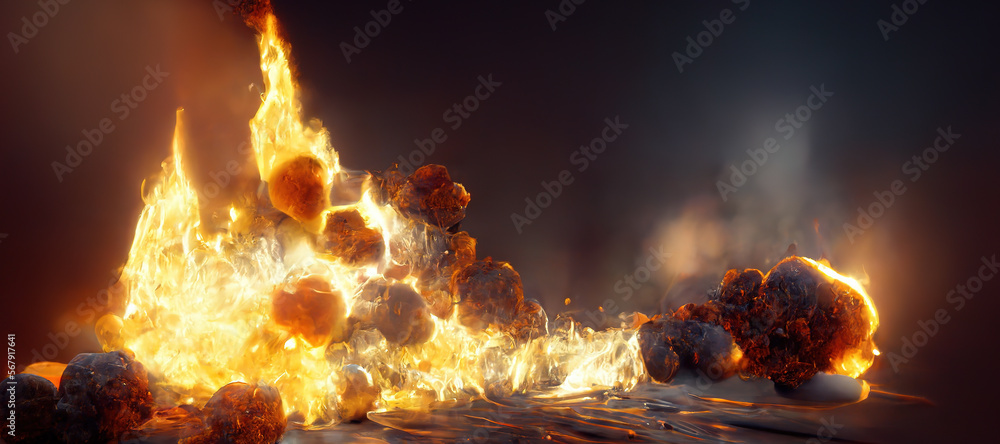 fire explosion background. Burn, blaze, explode, burning fire, hot ...