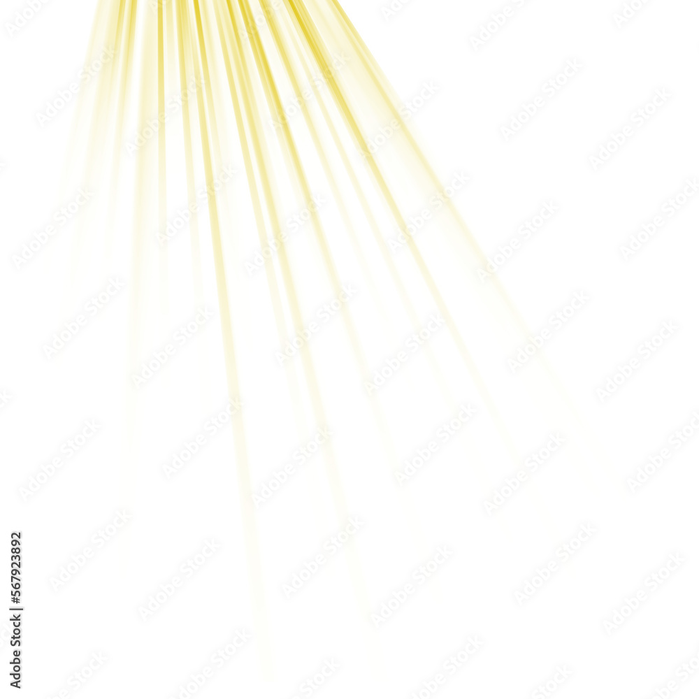 Yellow Light Rays Png