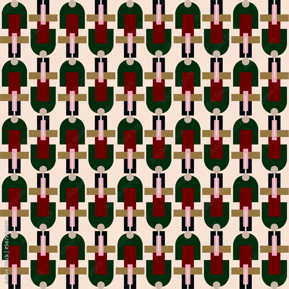 Seamless patterns for Rotary Textile Prints Stock Illustration | Adobe ...