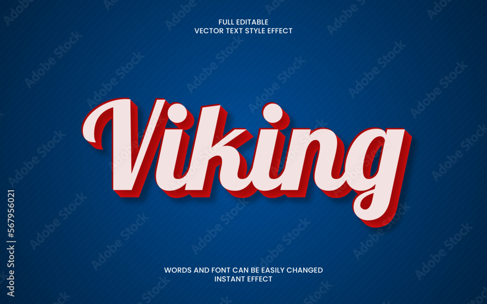 viking text effect Stock Vector | Adobe Stock
