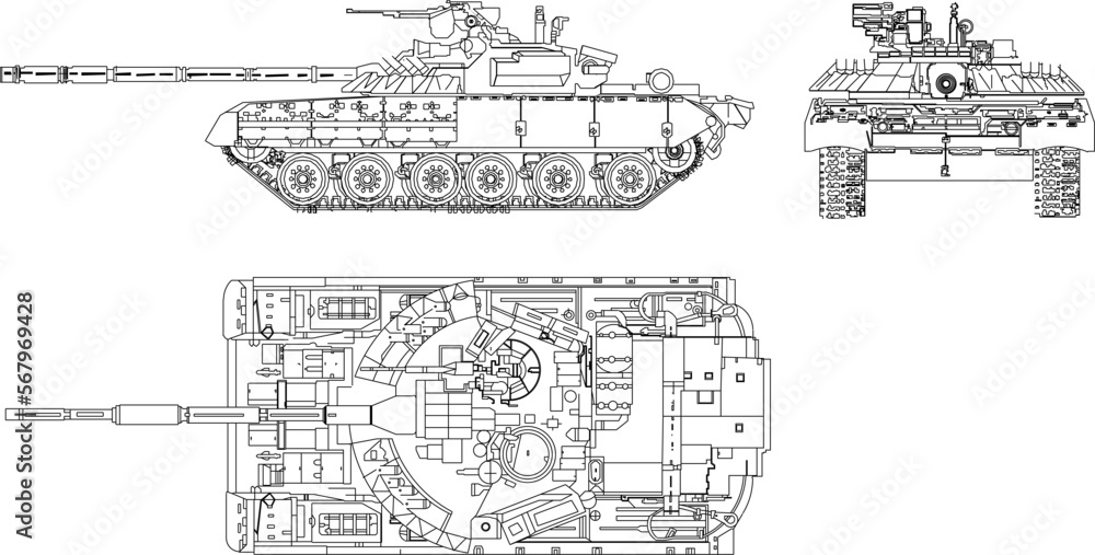 World war battle tank illustration vector sketch เวกเตอร์สต็อก | Adobe ...