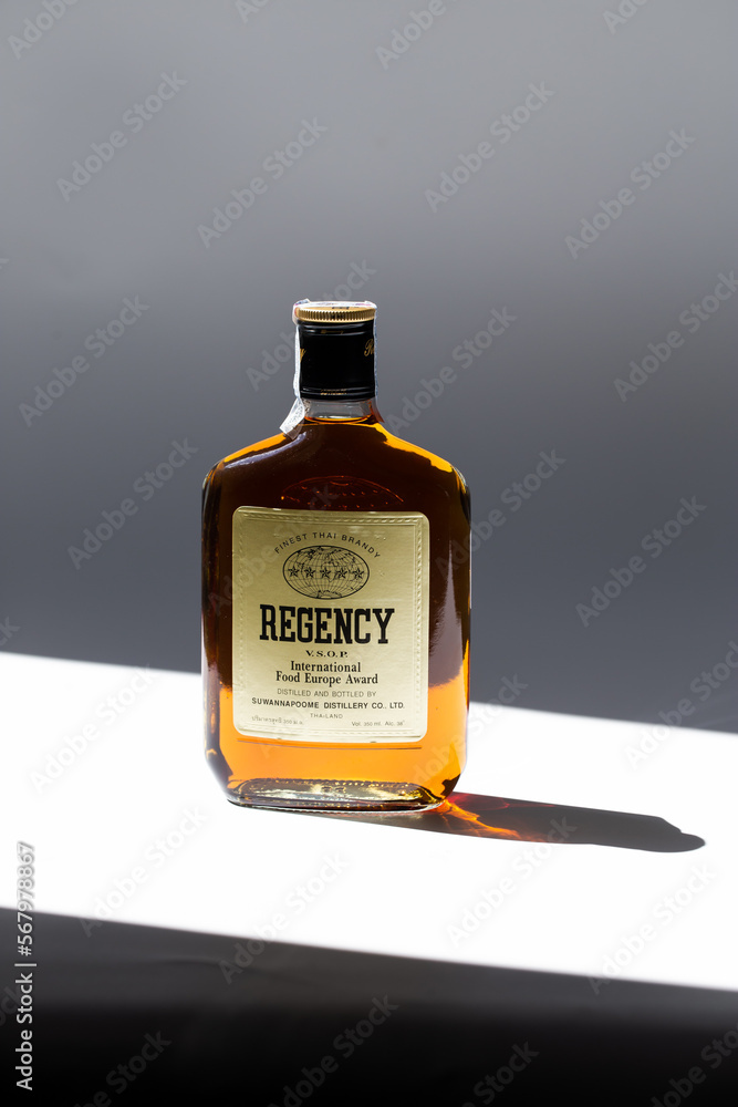 Bangkok - Thailand, May 22,2022: Thai Brandy,Regency is the most ...