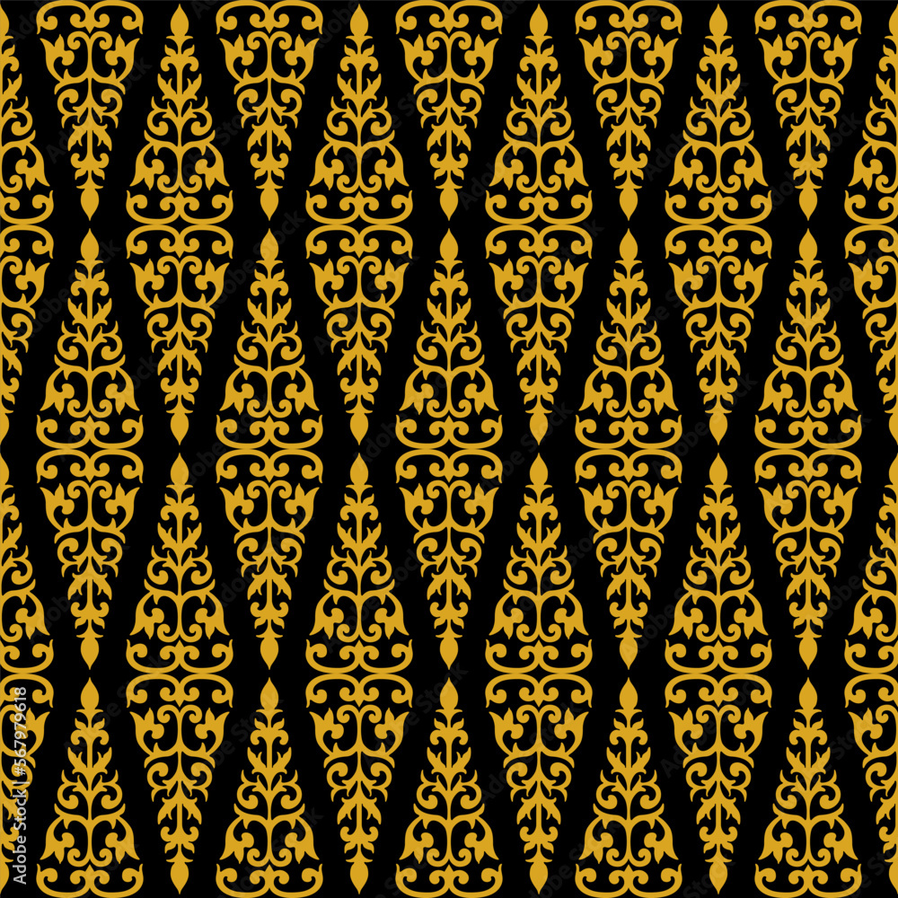 Photo & Art Print Seamless pattern of Indonesian traditional batik from ...