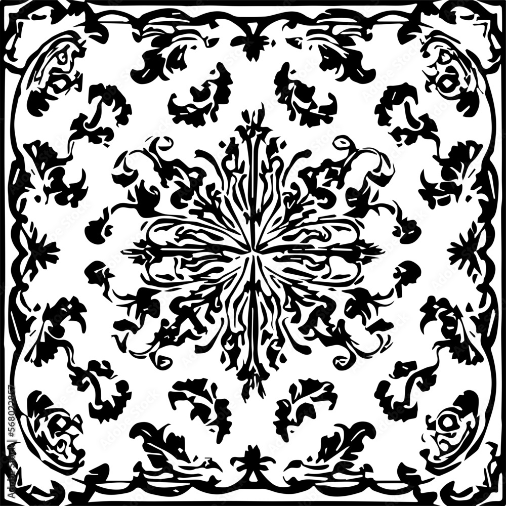 An transparent baroque style frame border design element. Shapes were ...