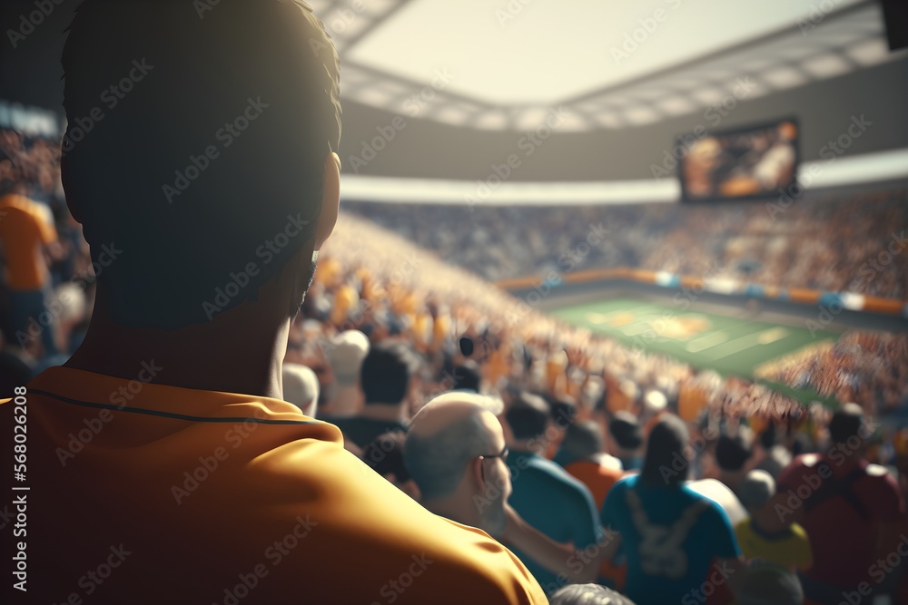 Soccer Stadium Crowd Background