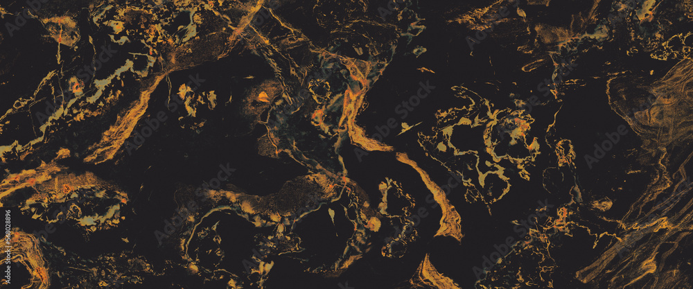 Black marble with Multi colour veins, Dark illustration natural pattern ...