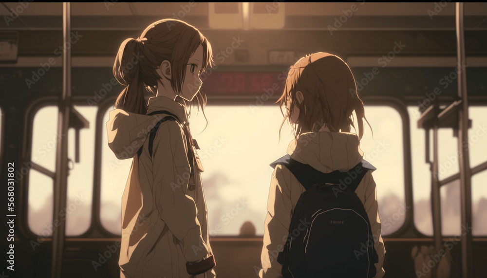 A heart-wrenching anime goodbye between two childhood friends on a ...