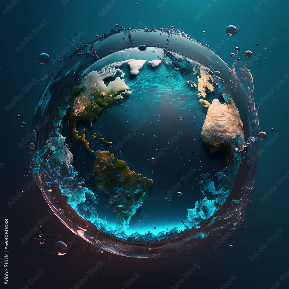 Celebrate International Water Day with a Stunning AI-Generated Globe ...