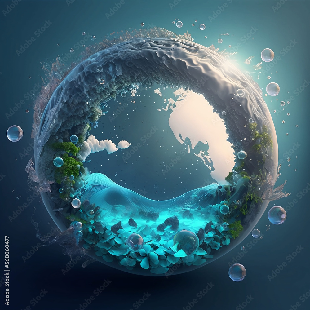 Celebrate International Water Day with a Stunning AI-Generated Globe ...