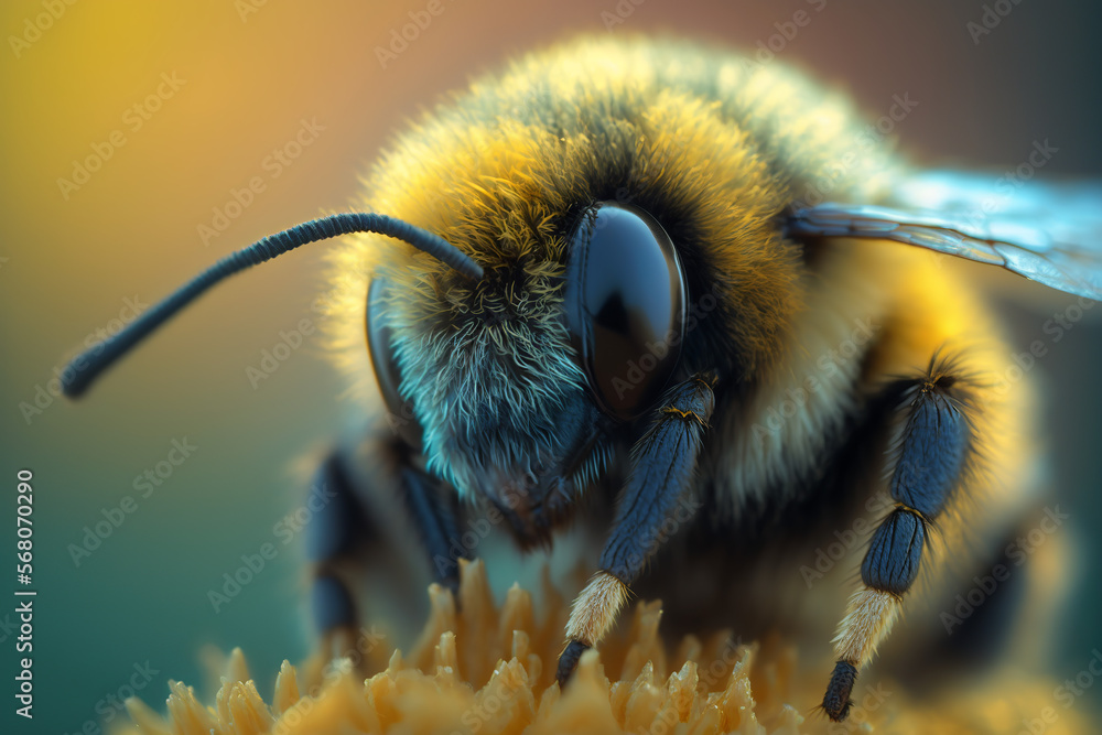 Black Bumble Bee Insect