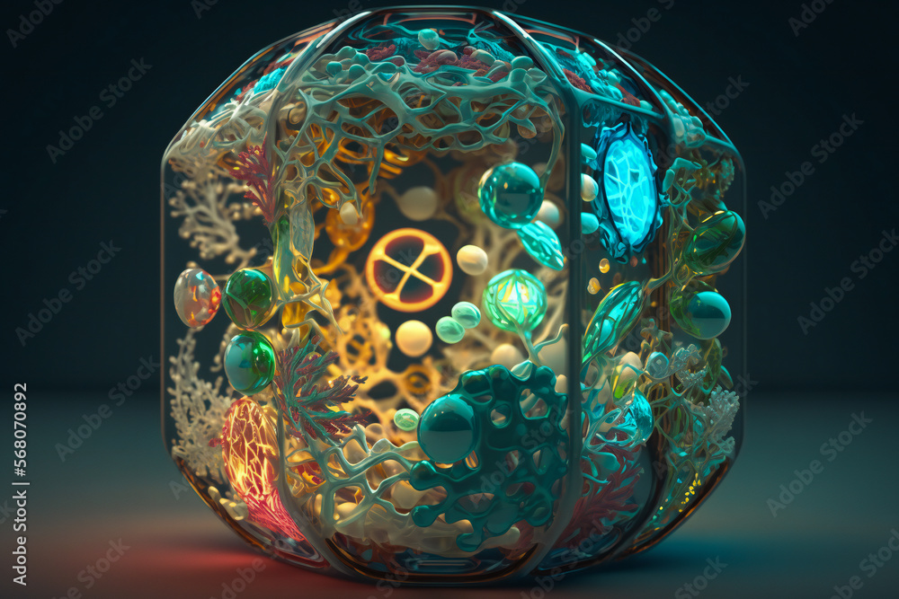 A visual representation of the genetic material that controls the ...