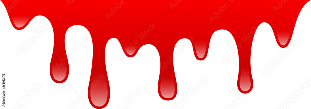Blood dripping vector cartoon Stock Vector | Adobe Stock
