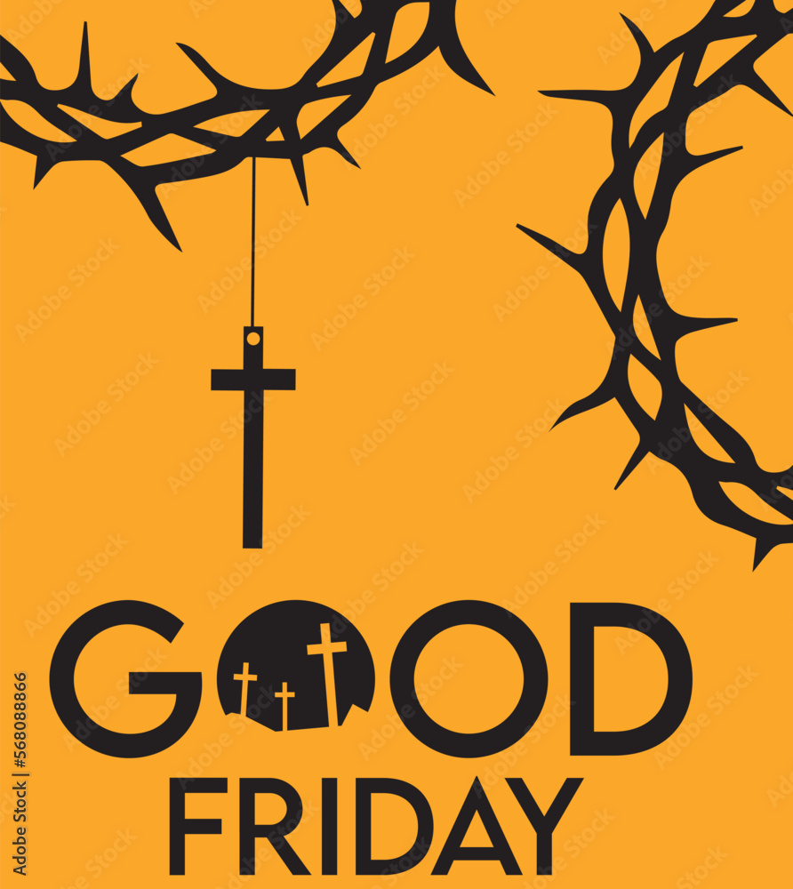 Good Friday banner and Poster. Good Friday is a Christian holiday ...
