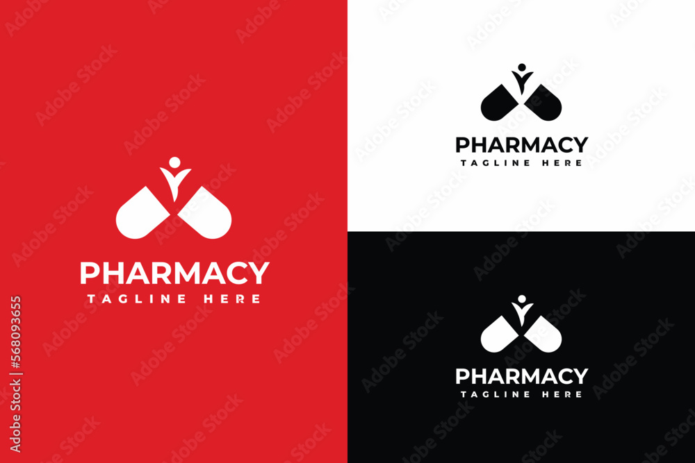 pharmacy logo template Stock Vector | Adobe Stock