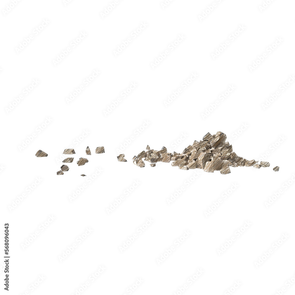 Rock debris isolated transparent background drawing Stock Illustration ...