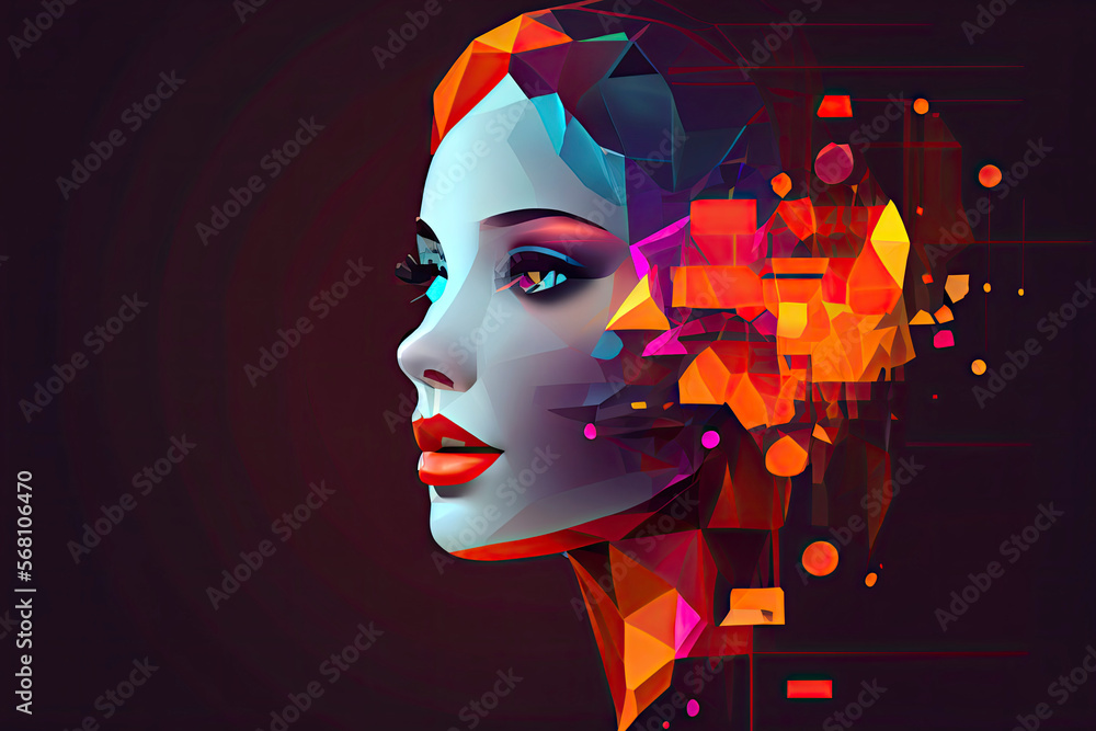 Virtual assistant voice recognition service technology. AI artificial ...