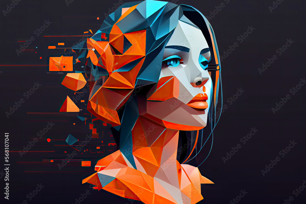 Virtual assistant voice recognition service technology. AI artificial ...