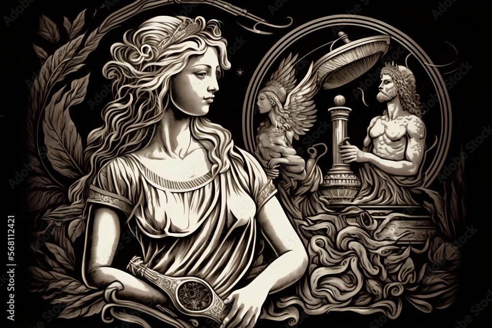 Ancient greek civilization, Ancient Greek goddess Aphrodite with a jug ...