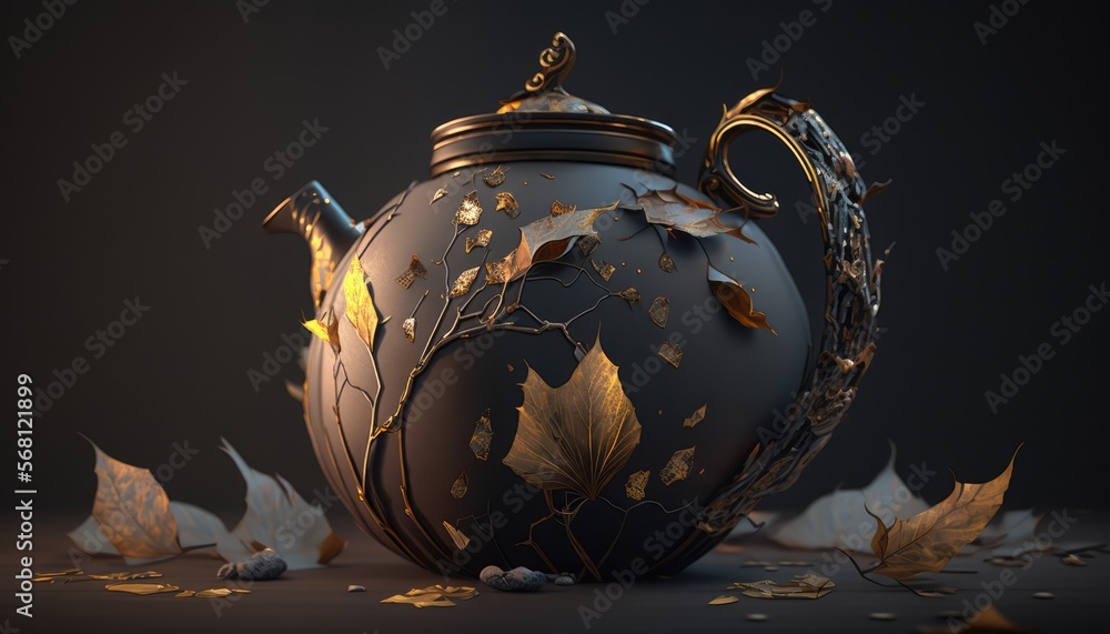 Beautiful Handmade Kintsugi Tokoname Japanese Teapot. A Unique Work of ...