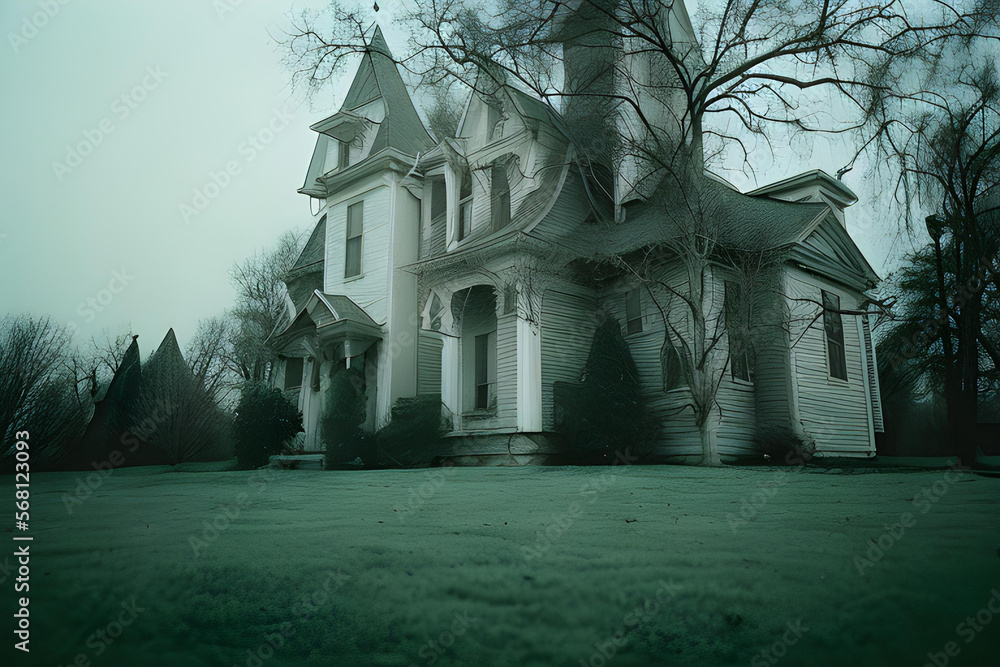 Una casa embrujada y hermosa, generada por inteligencia artificial ...