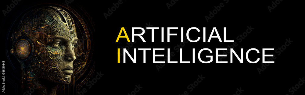 Big data and artificial intelligence concept. Machine learning and cyber mind domination concept ...