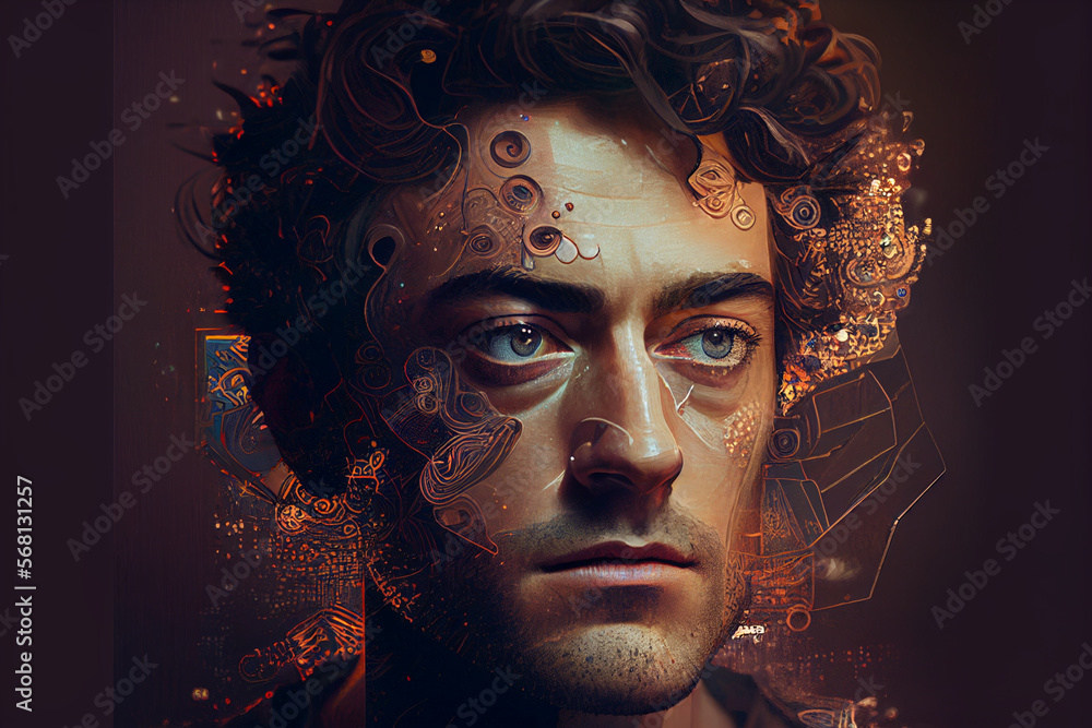 Computer-generated Image of an AI Artist - A Masterpiece of Generative ...