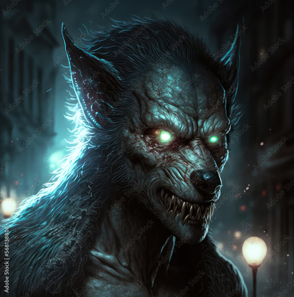 Glowing Werewolf Eyes