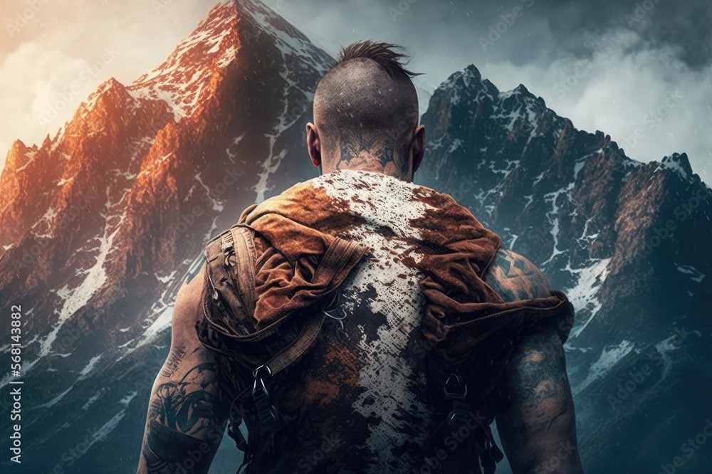 Unlocking the Power Within Man Climbing Mountains with Bodybuilding ...