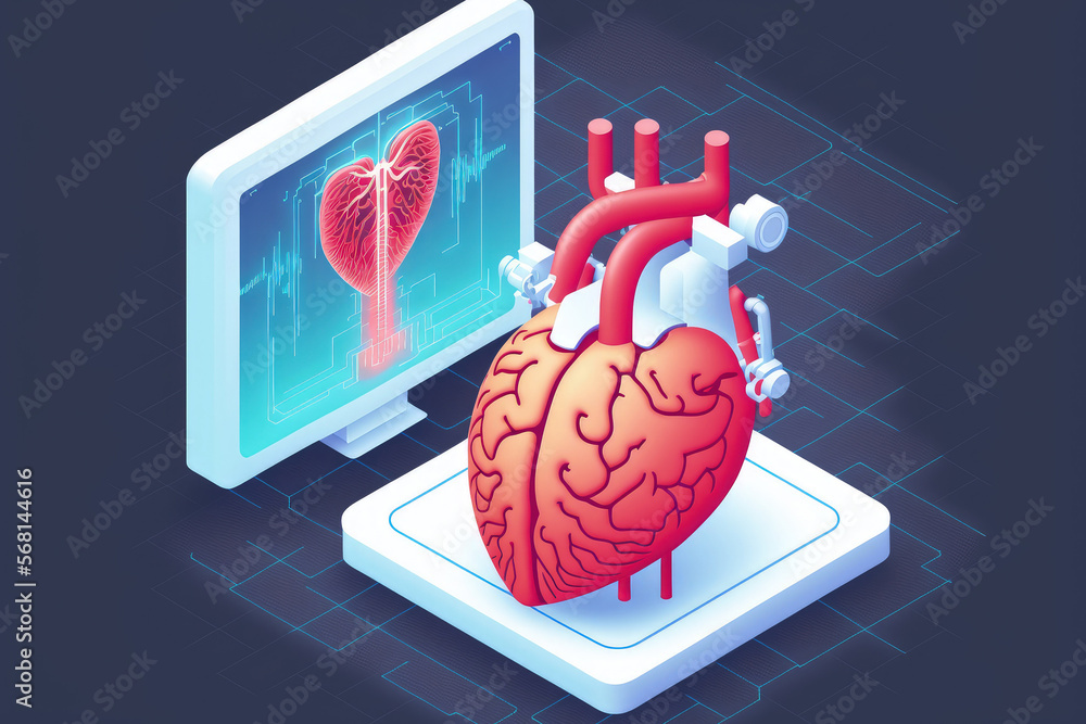 Medical Artificial Intelligence Tech Mind Smart Cardiology. Information ...