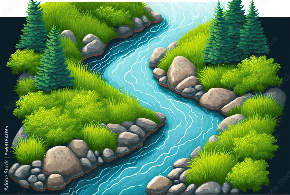 Flowing River Animation