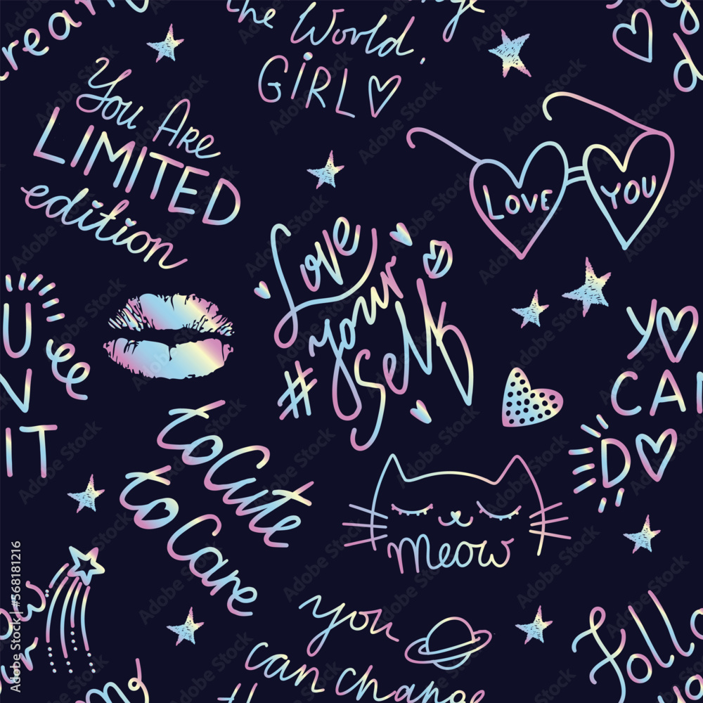 Teen Graphic Wallpaper